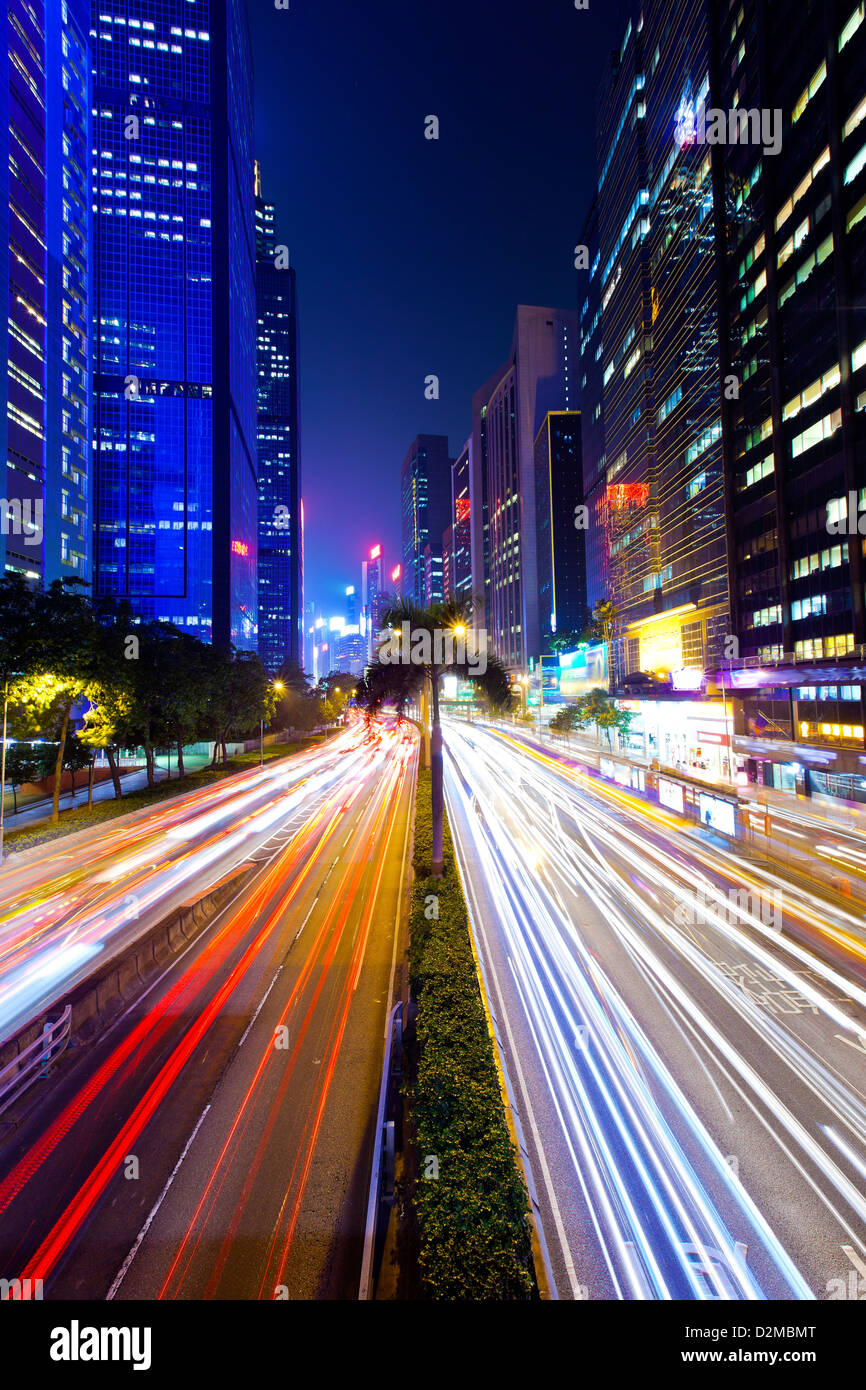 Busy traffic highway transportation downtown hi-res stock photography ...