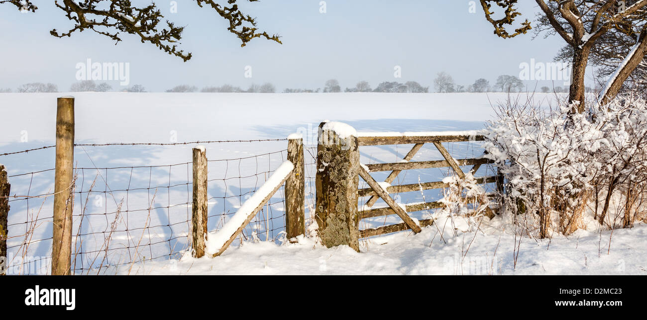 Durham countryside England UK GB. Europe. Beautiful wintery view of ...