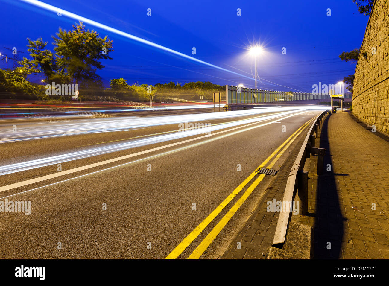 Traffic highway in city Stock Photo - Alamy