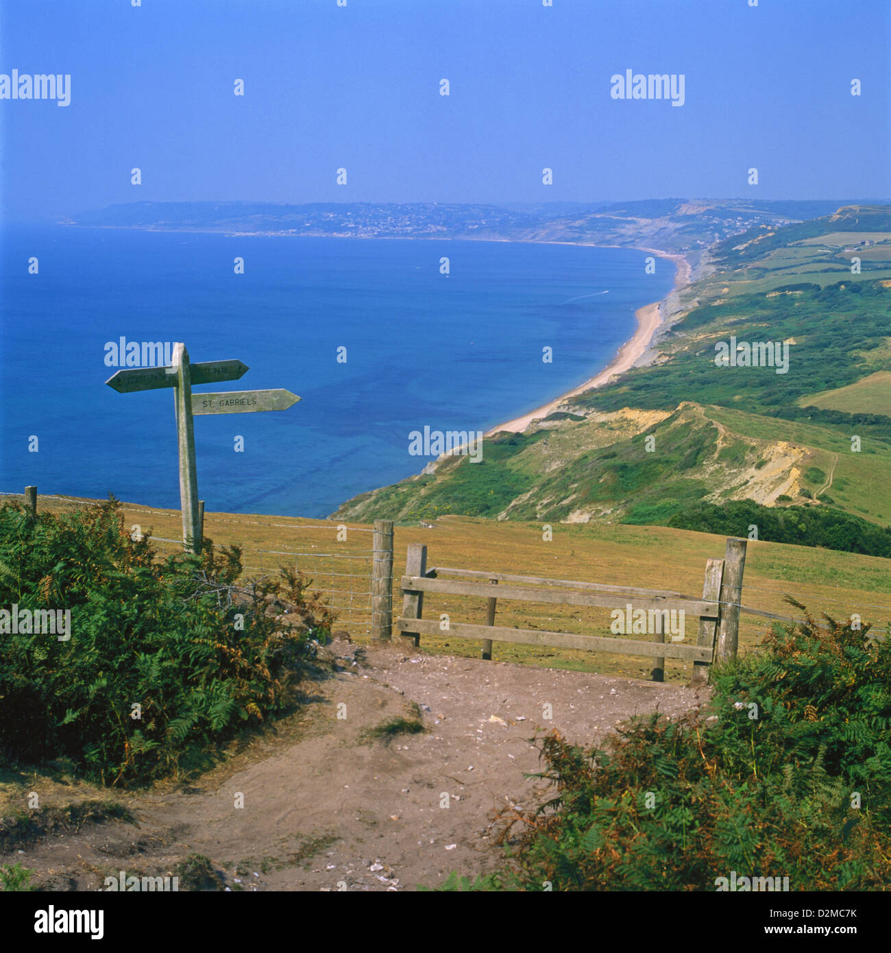Long distance coast path sea stile gate hi-res stock photography and ...