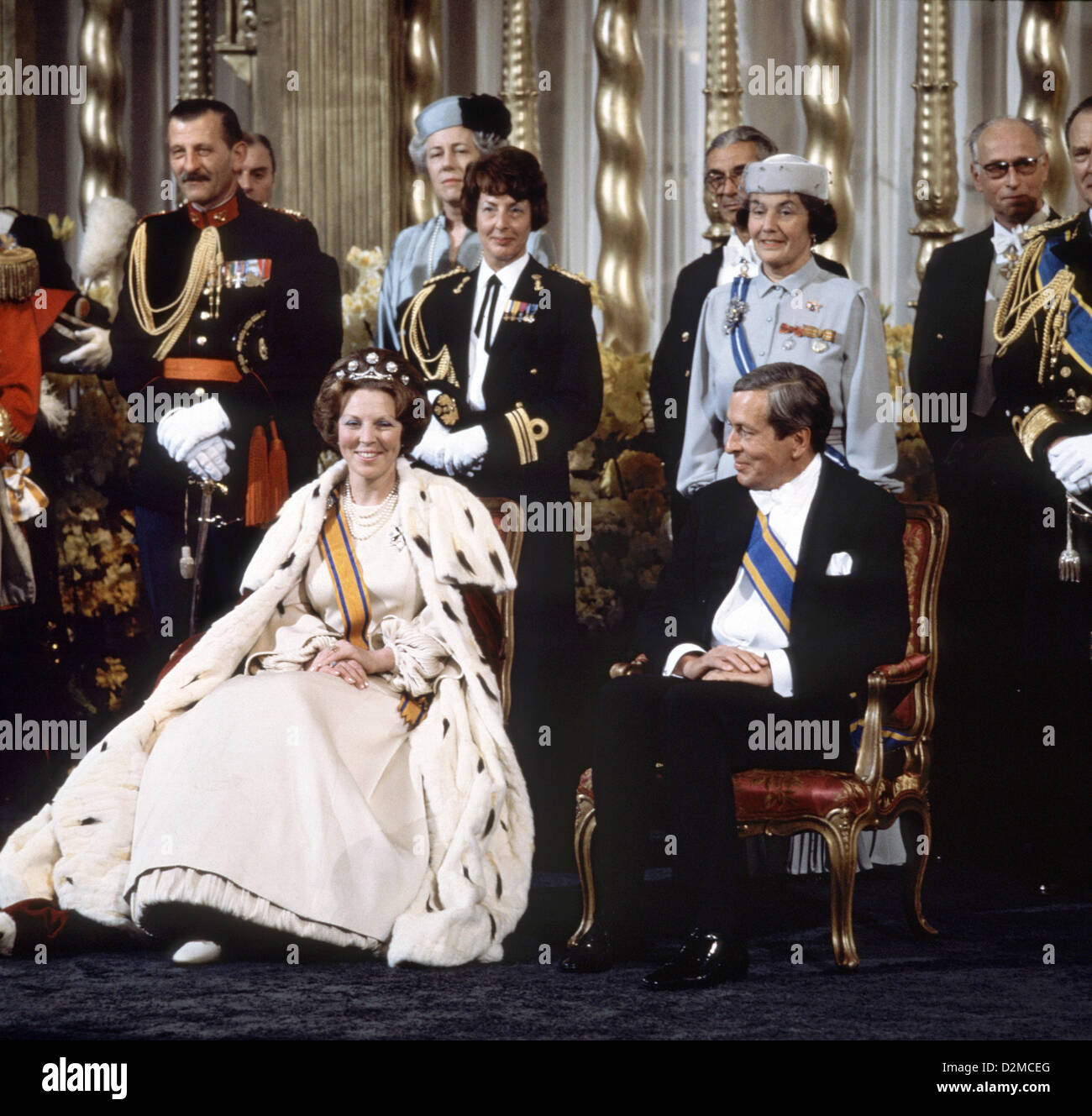 QUEEN BEATRIX OF THE NETHERLANDS ABDICATION FILE PIX: Enthronement ...