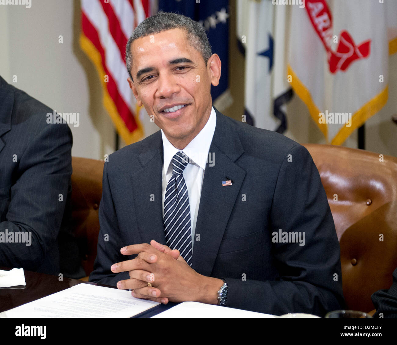 United States President Barack Obama and Vice President Joe Biden meet ...