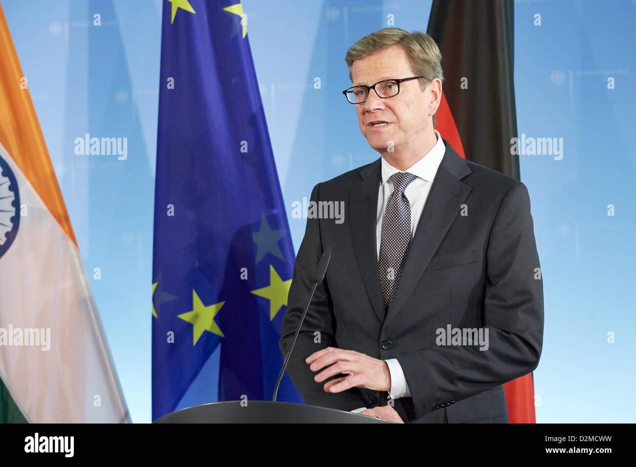 Berlin, Germany. 28th Jan, 2013. Guido Westerwelle, the German foreign ...