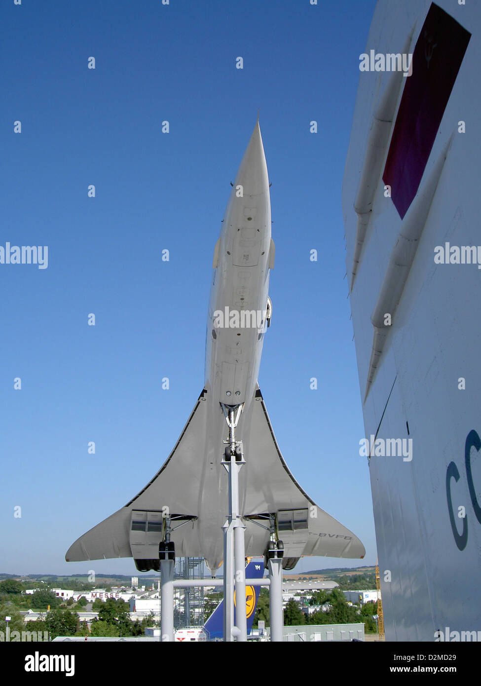 The Concorde supersonic jet on display at the Auto & Technik Museum in ...