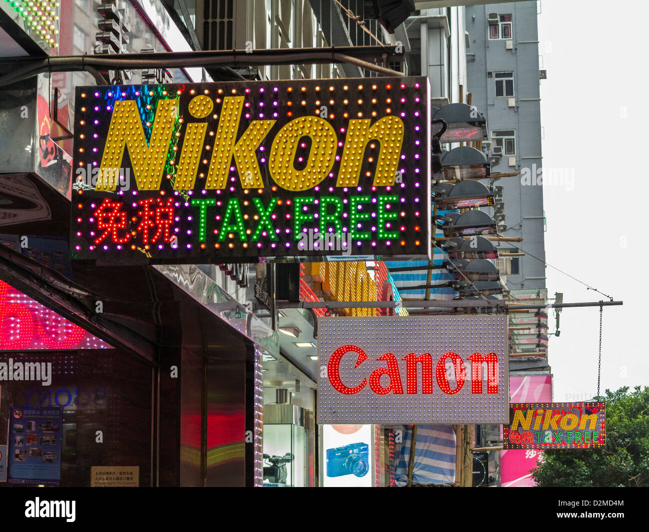 Hong Kong Street Signs Stock Photos & Hong Kong Street Signs Stock ...