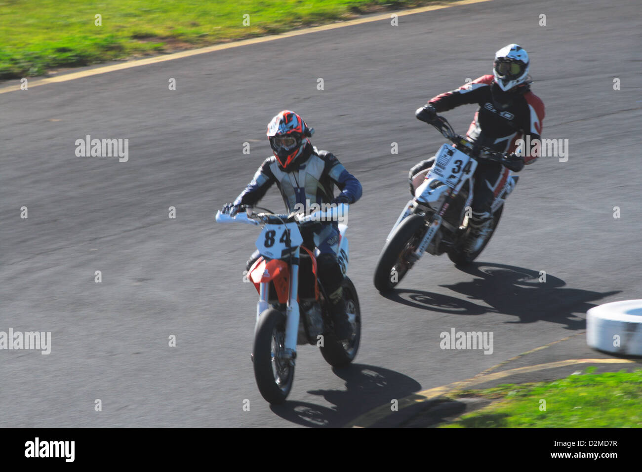 motorcycle competition and exhibition in Arona (Tenerife island Stock ...