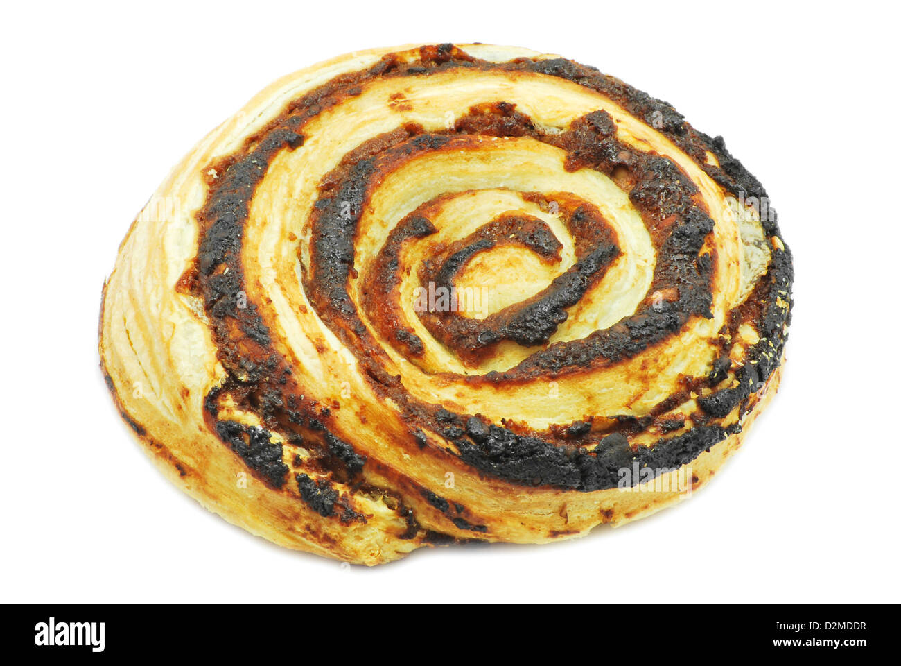 Sweetbread with poppy isolated on white background Stock Photo - Alamy