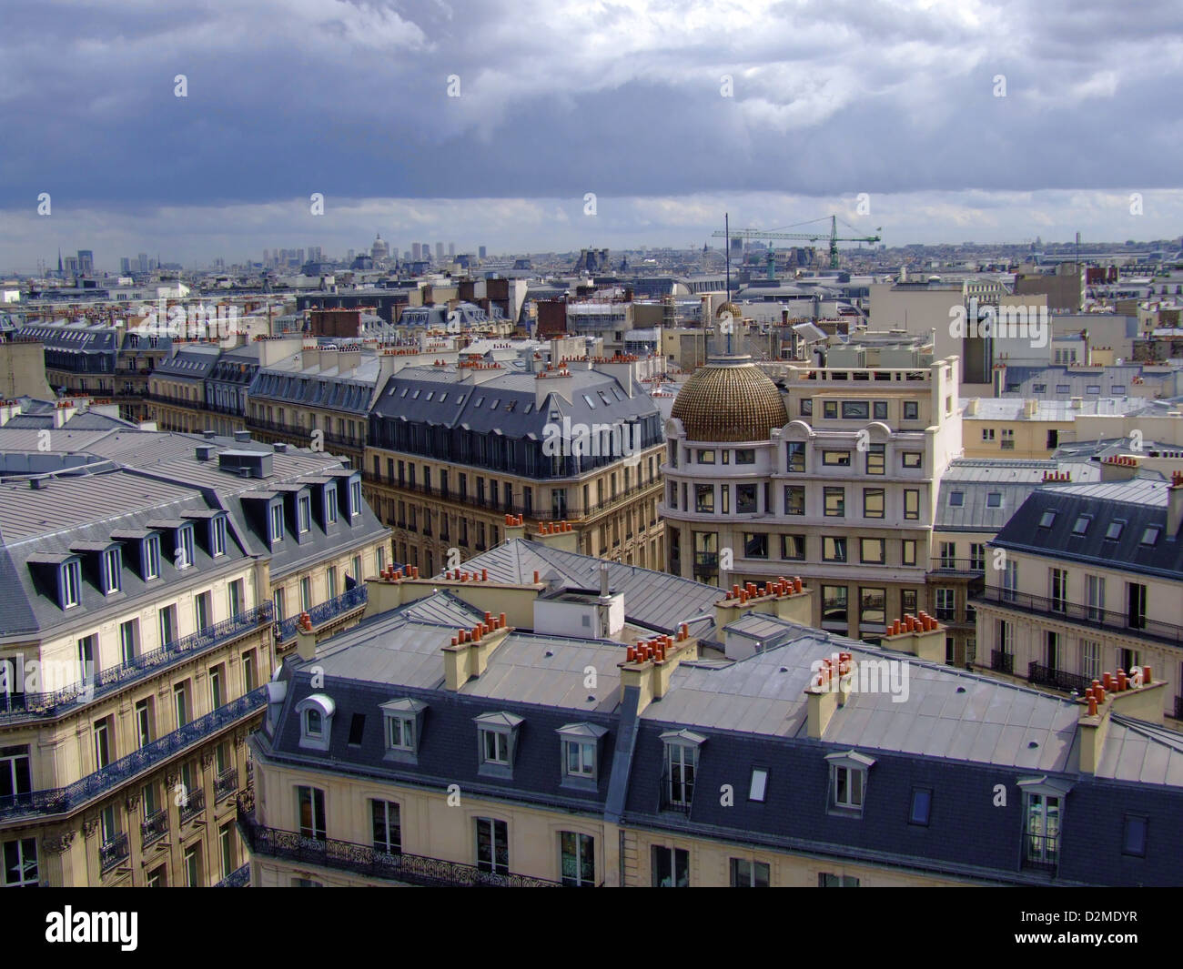 The rooftops of Paris offer a distinctive skyline view of the French ...