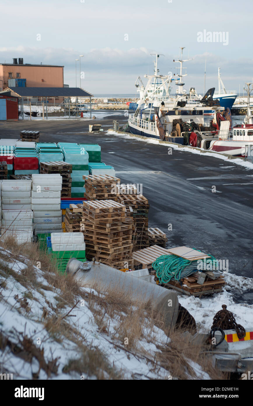Fishing-fleet in harbour Simrishamn on the eastcoast of Scania,Sweden ...