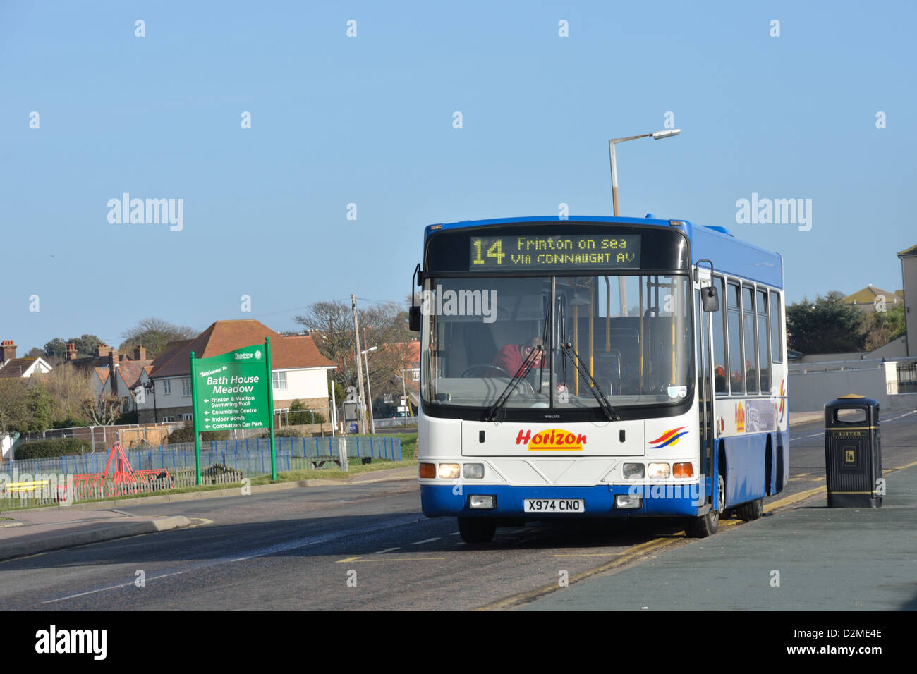 Horizon Bus in Essex standing Stock Photo - Alamy