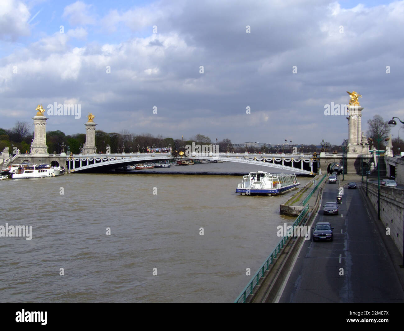 Pont Alexandre-III in Paris, France, is a historic bridge crossing the ...