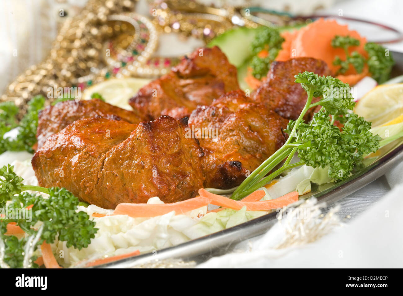Indian food, Boti Kebab Stock Photo - Alamy