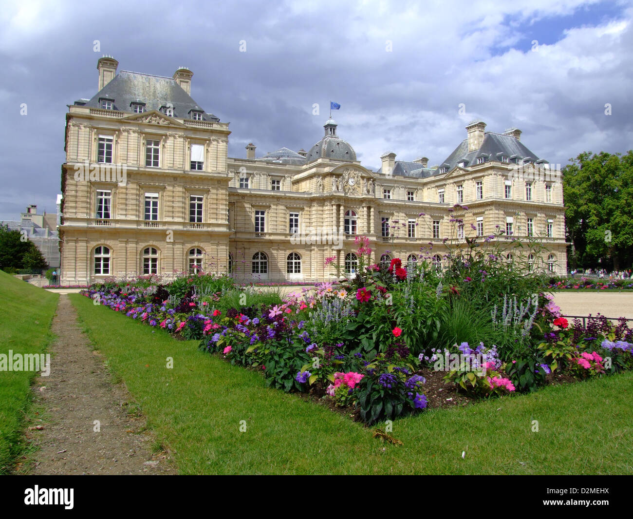 The Palais Luxembourg in Paris, France, is a historic palace housing ...
