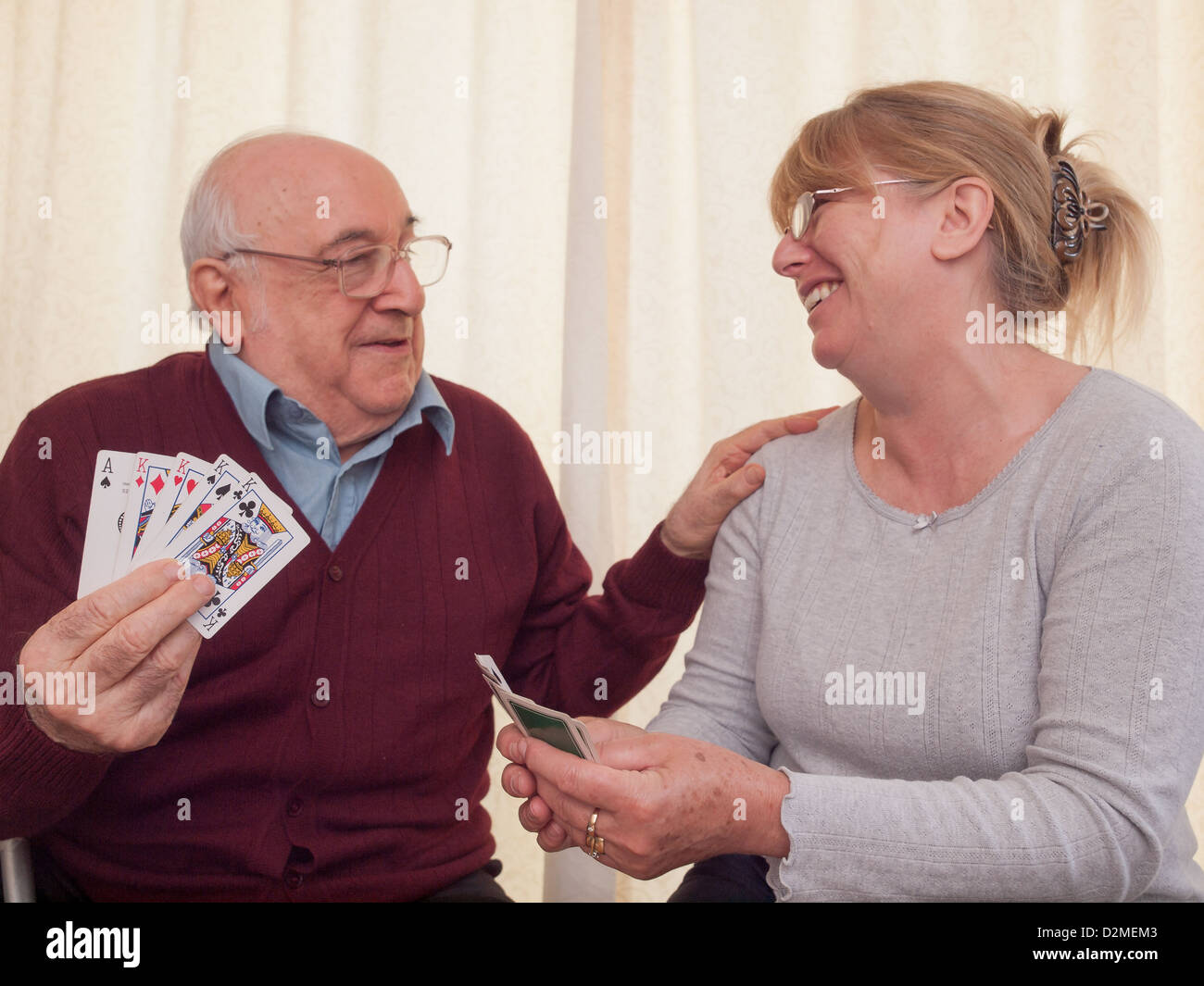 Pensioner card trick hi-res stock photography and images - Alamy