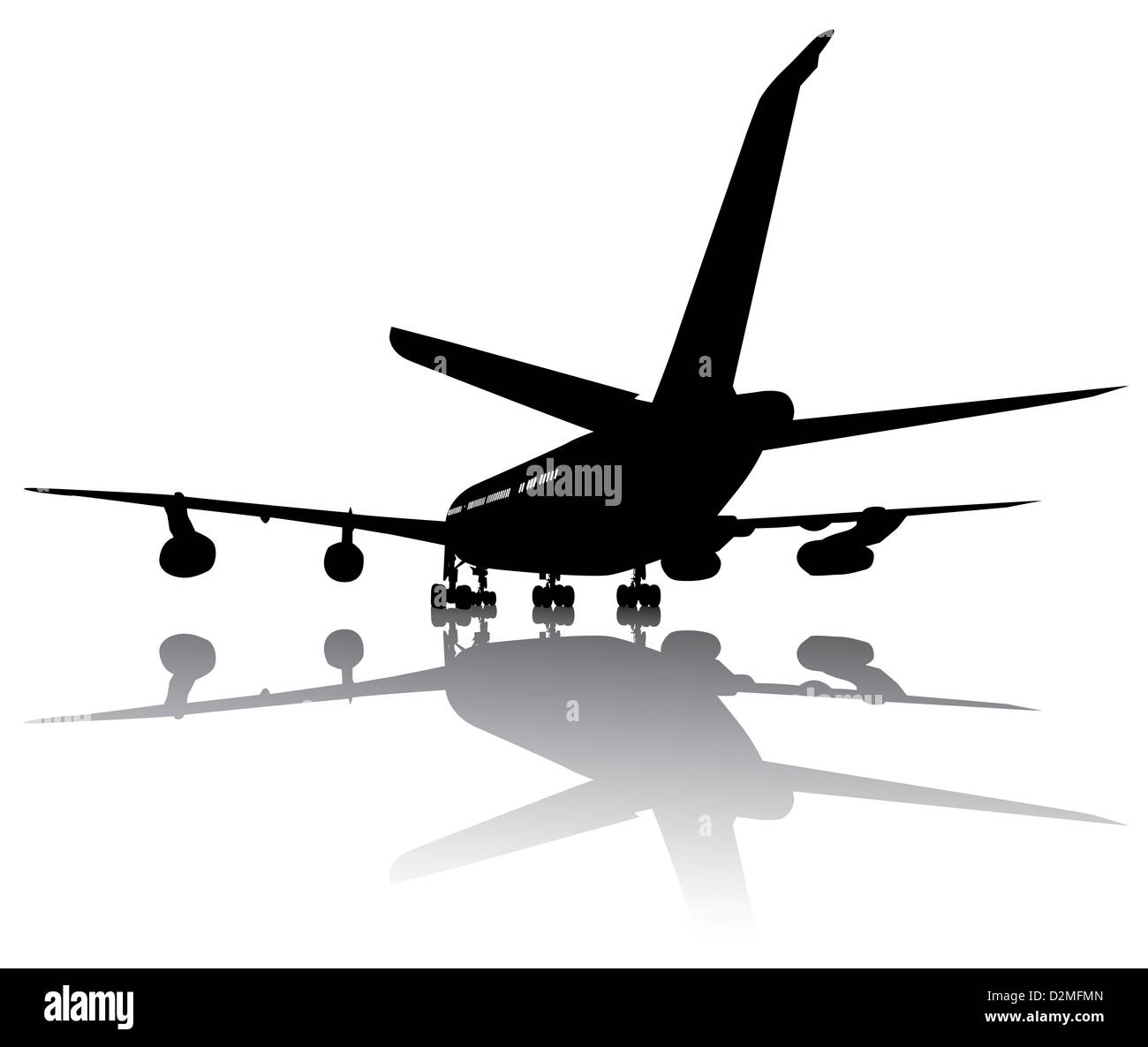Airbus vector detailed silhouette. Separate layers. eps8 Stock Photo ...