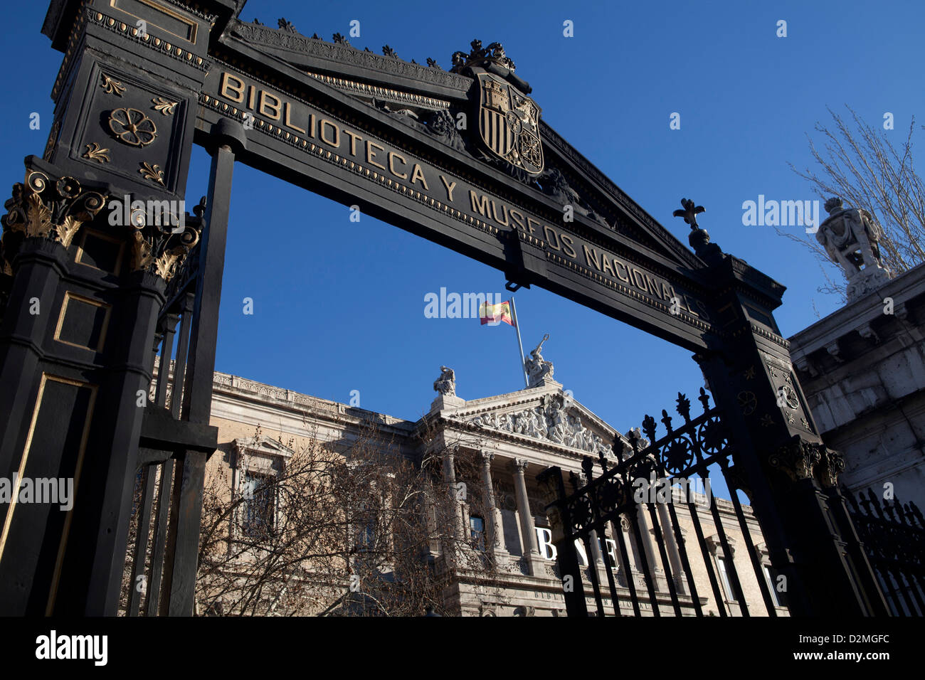 National library in Madrid, Spain Stock Photo - Alamy