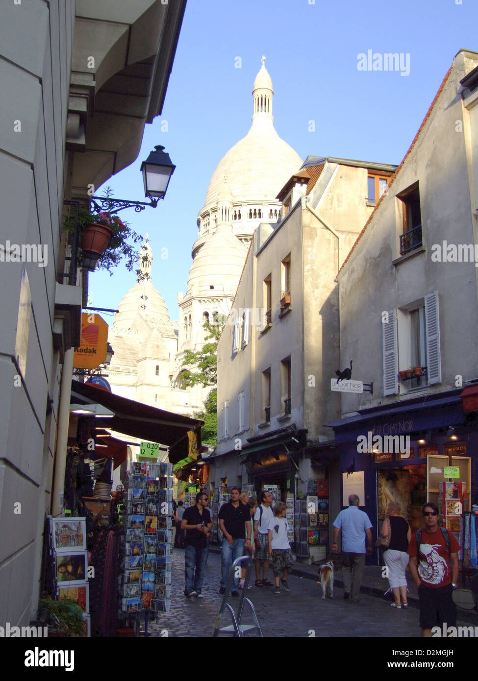 Basilique du Sacré-Cœur, located in Montmartre, Paris, is a prominent ...