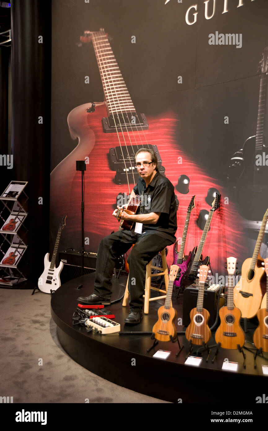Display at booth at the NAMM convention in Anaheim Stock Photo - Alamy