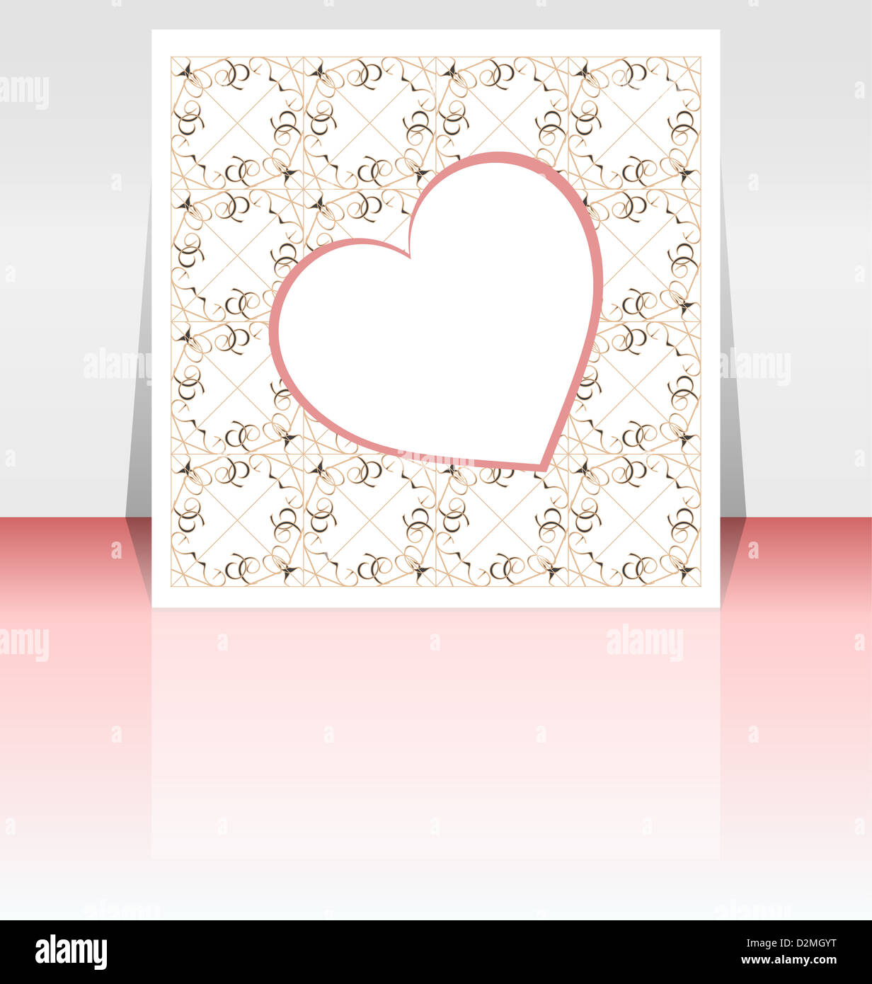 Abstract background or cover with love heart Stock Photo - Alamy