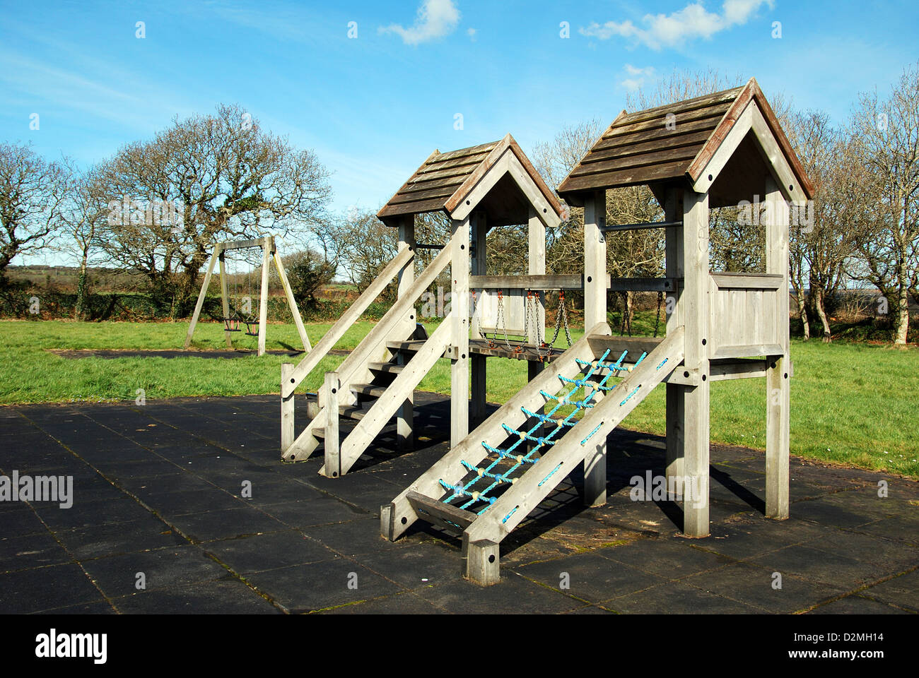 Empty childrens playground hi-res stock photography and images - Alamy