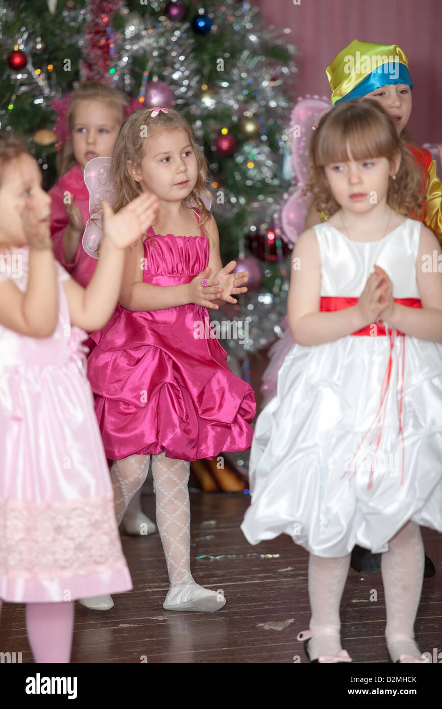 Reportage photos from Russian children kindergarten. Kids and parents ...