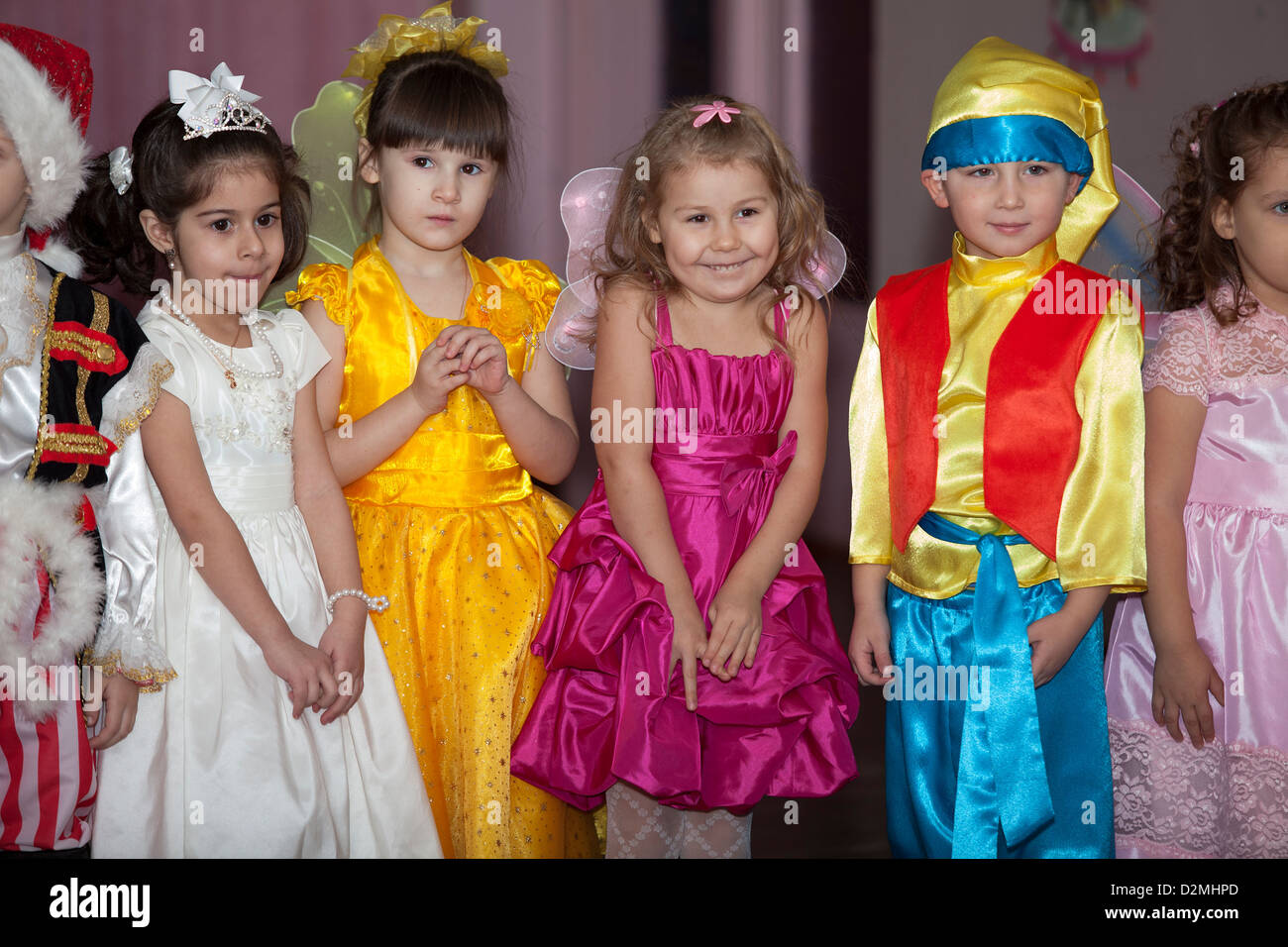 Reportage photos from Russian children kindergarten. Kids and parents ...
