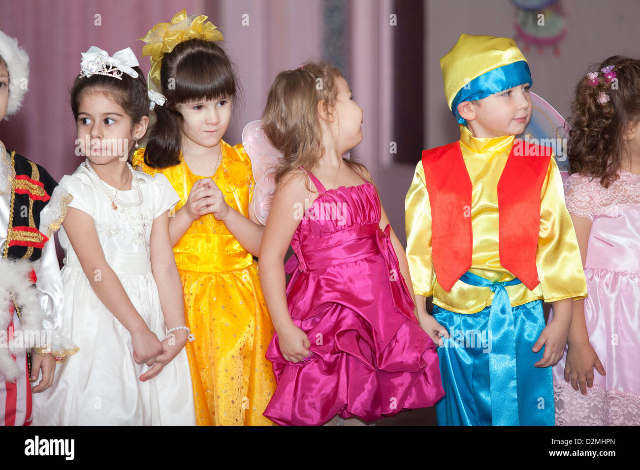 Reportage photos from Russian children kindergarten. Kids and parents ...