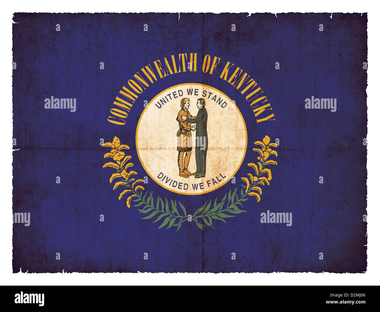 Kentucky us flag grunge hi-res stock photography and images - Alamy