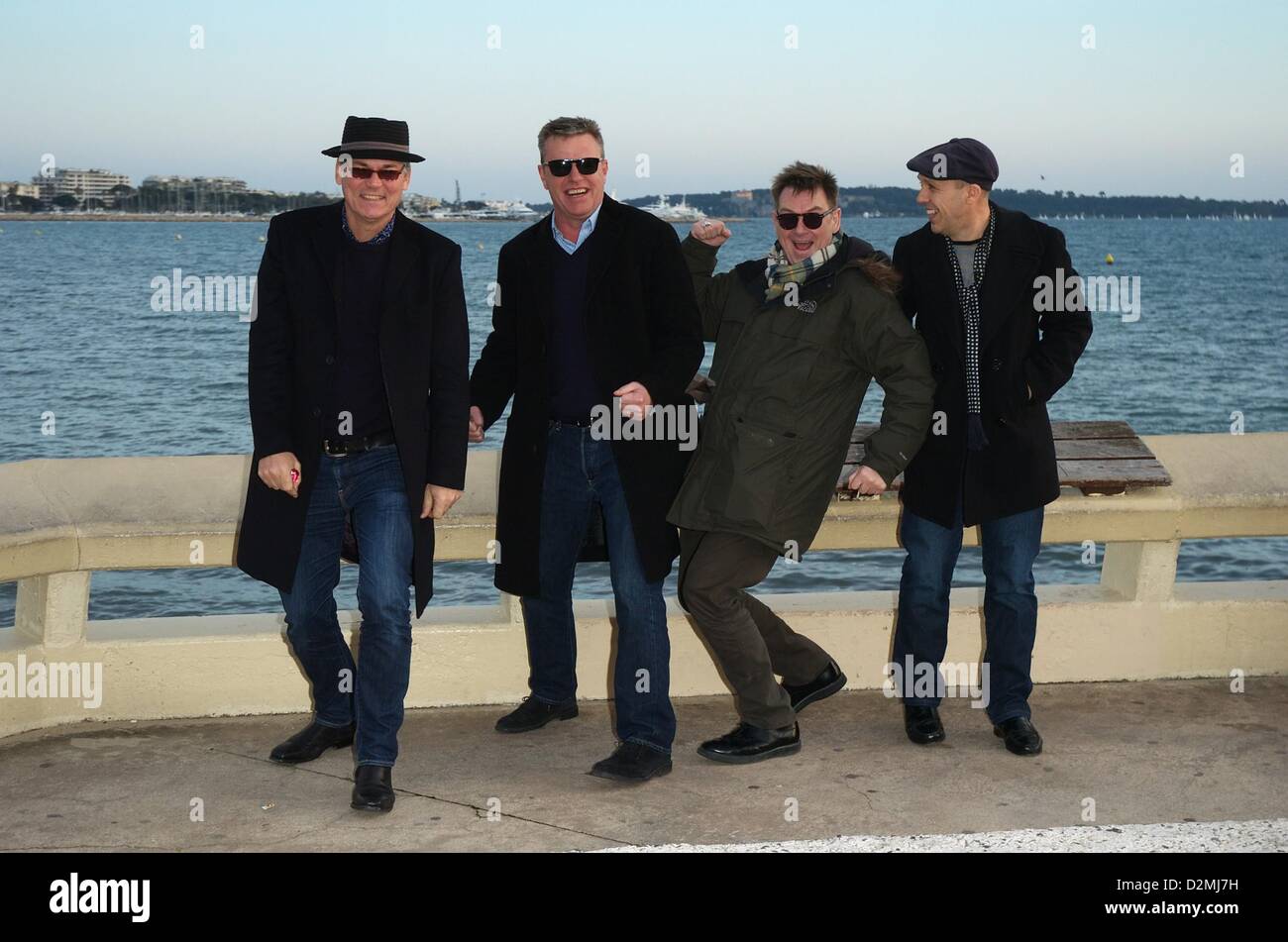 Cannes, France. 28th January 2013. British band MADNESS poses during ...
