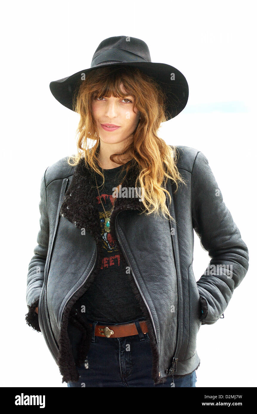 Jan 28, 2013 - Cannes, France - French singer LOU DOILLON poses during ...