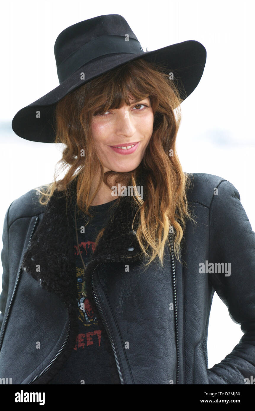 Jan 28, 2013 - Cannes, France - French singer LOU DOILLON poses during ...