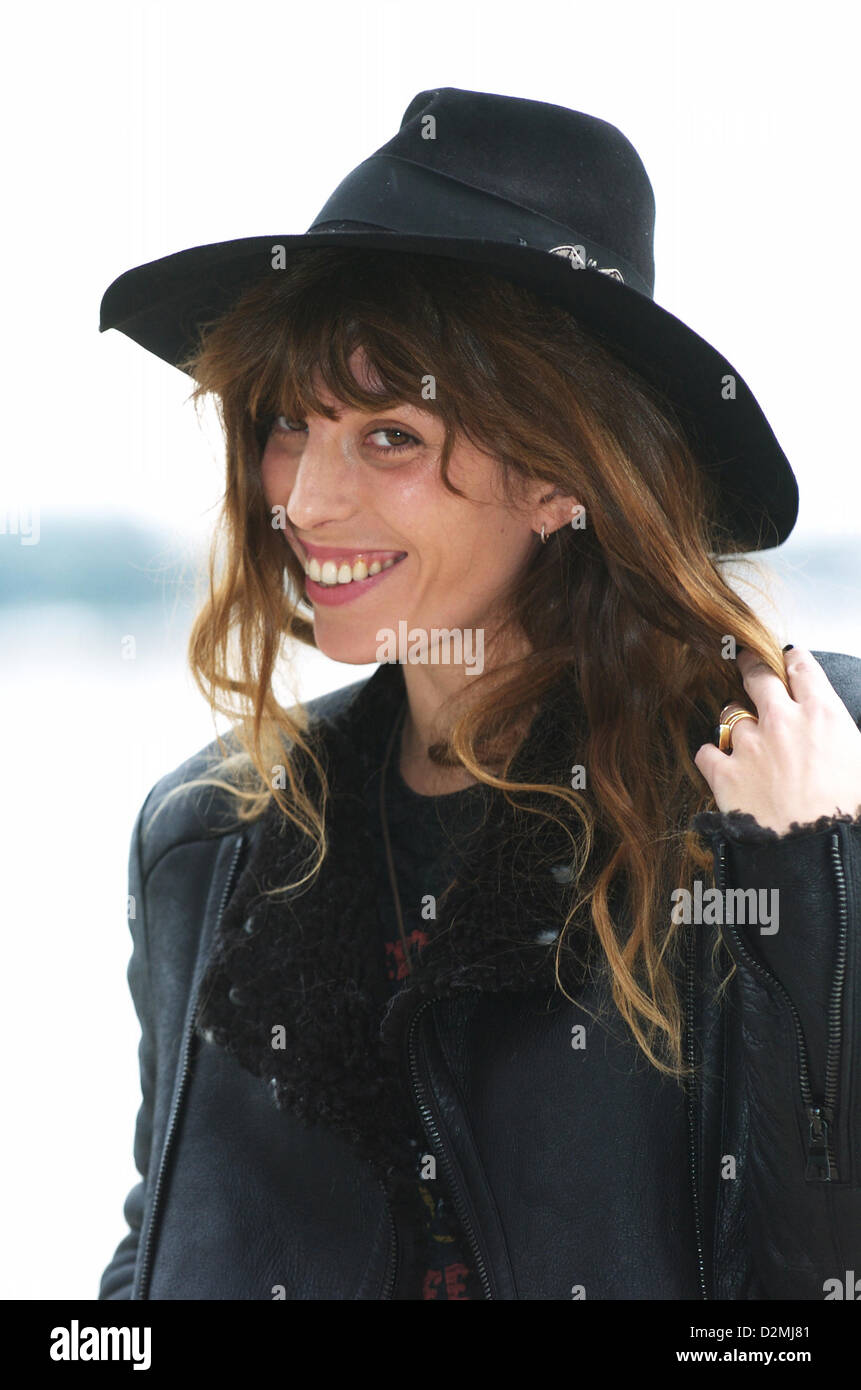 Jan 28, 2013 - Cannes, France - French singer LOU DOILLON poses during ...