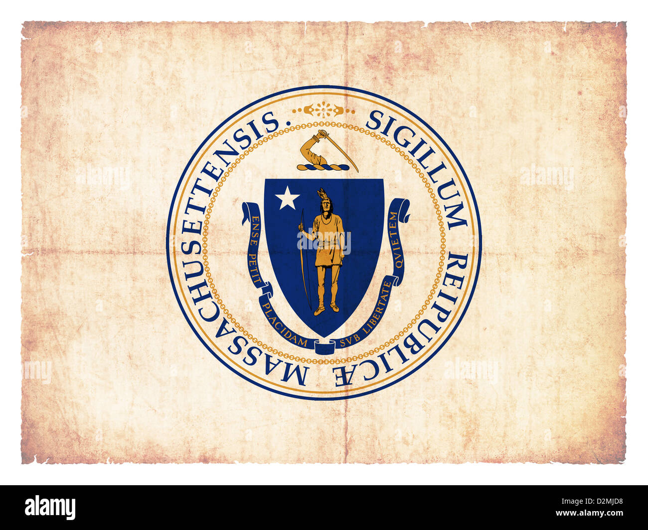 Flag massachusetts state in Cut Out Stock Images & Pictures - Alamy
