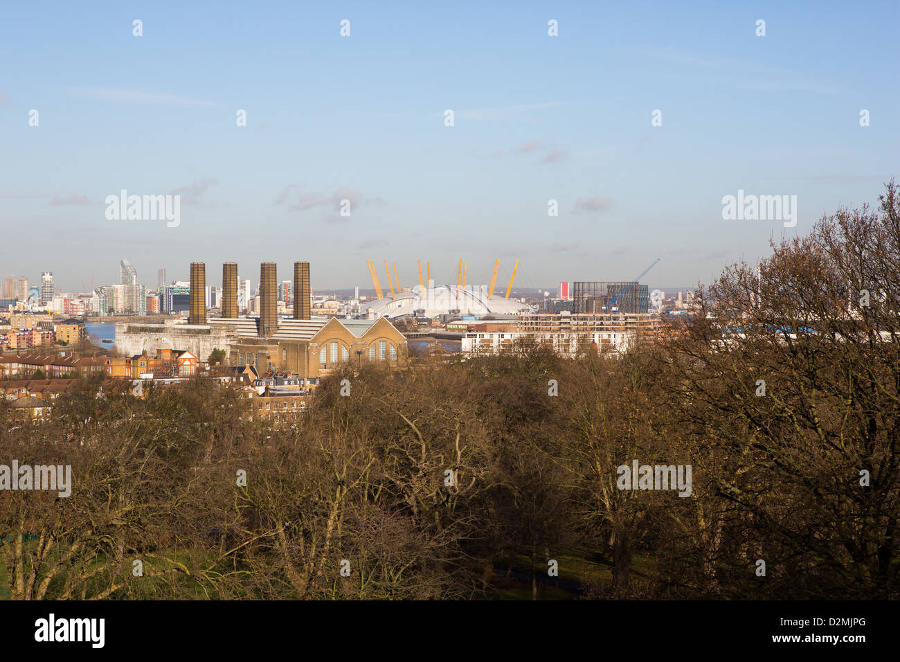 Landscape of the O2 Stock Photo - Alamy