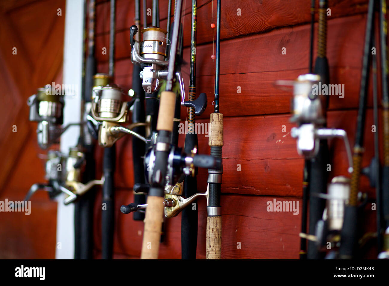 Rustic fishing setup hi-res stock photography and images - Alamy
