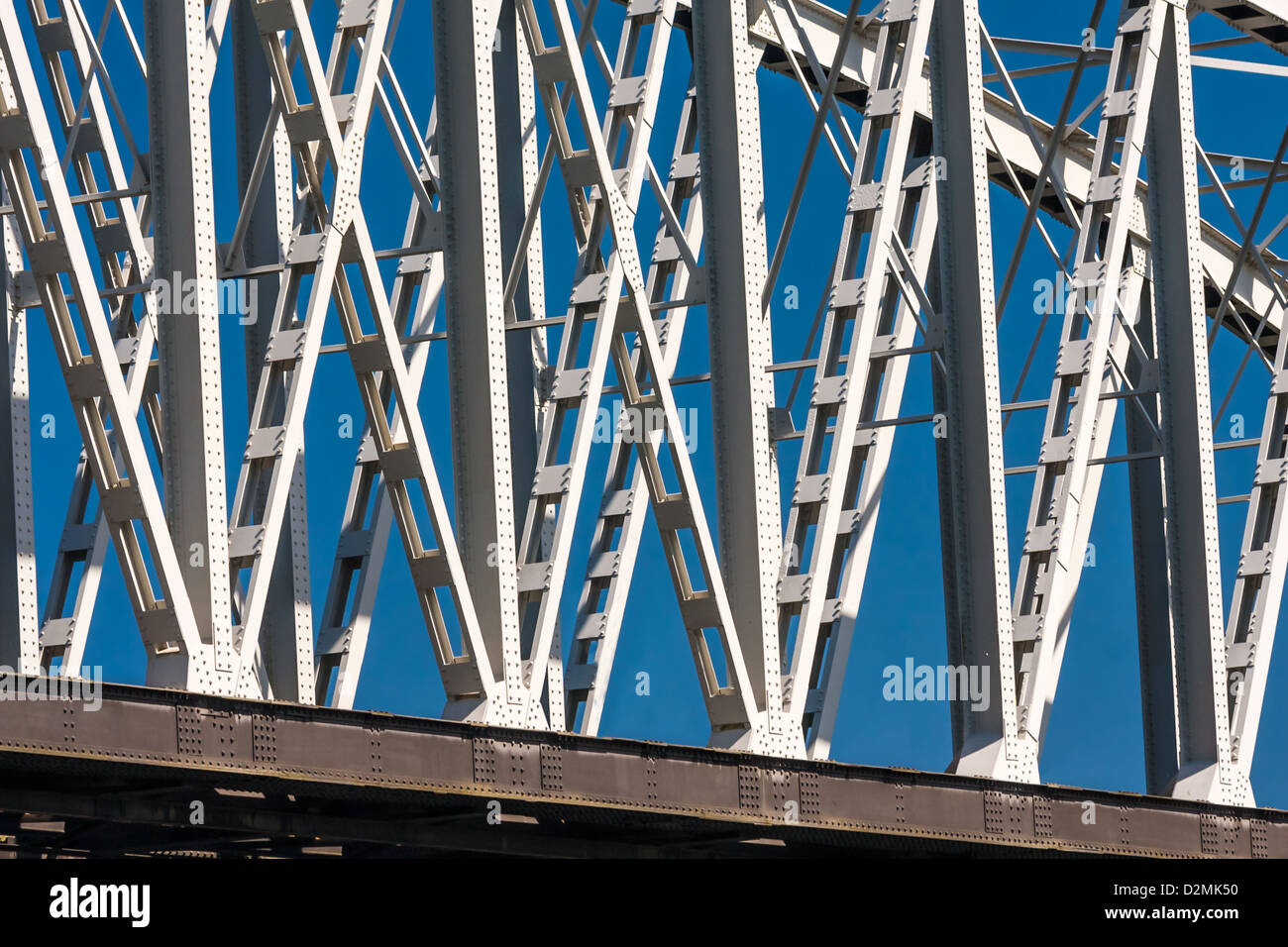 Support above the bridge, steel structure close-up Stock Photo - Alamy