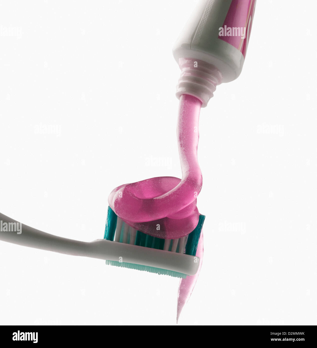 Squeezing toothpaste onto toothbrush hi-res stock photography and ...
