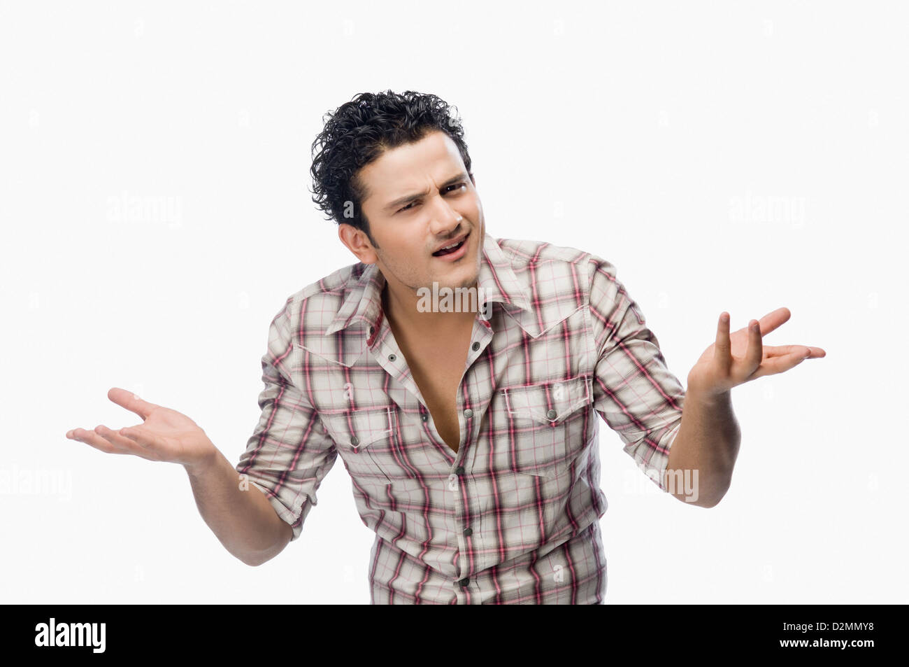 Indian man shrugging hi-res stock photography and images - Alamy