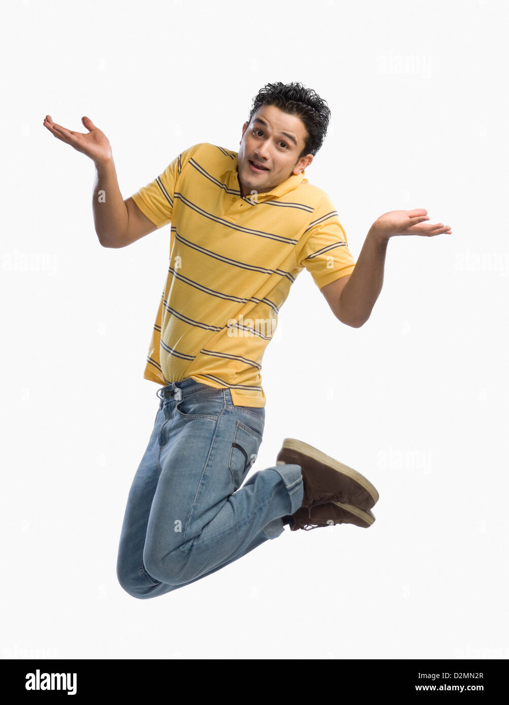 Man shrugging side hi-res stock photography and images - Alamy
