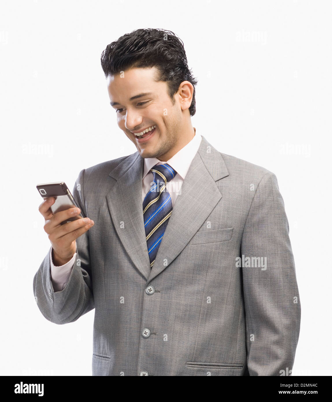 Businessman using a mobile phone Stock Photo - Alamy