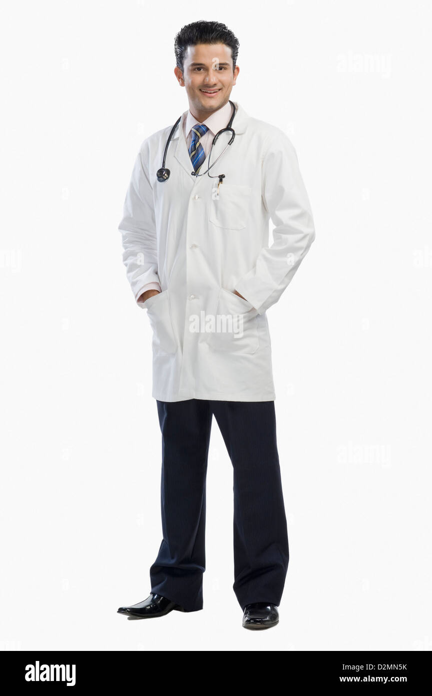 Happy smiling indian doctor Cut Out Stock Images & Pictures - Alamy