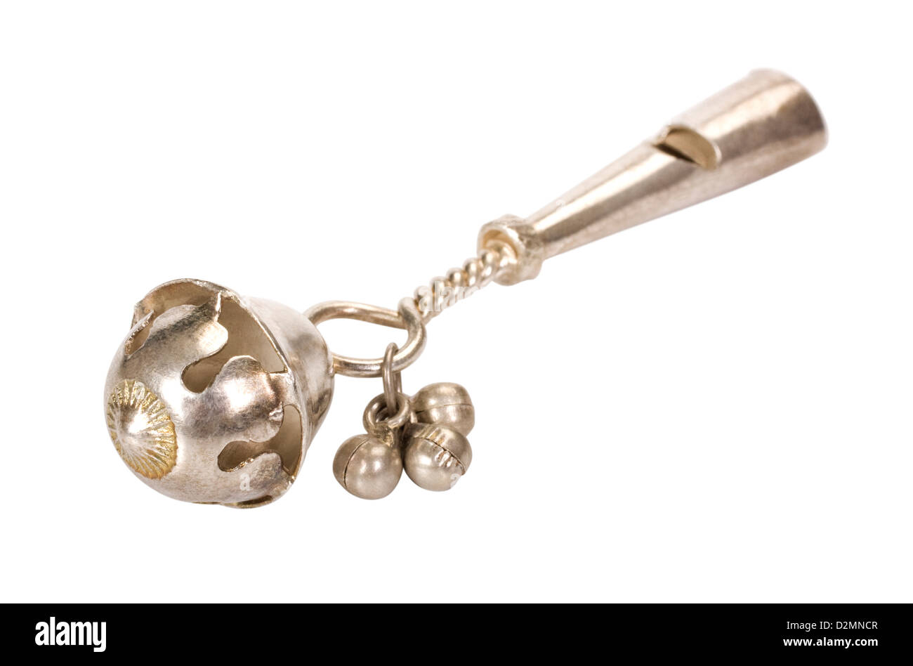 Baby rattle silver hi-res stock photography and images - Alamy