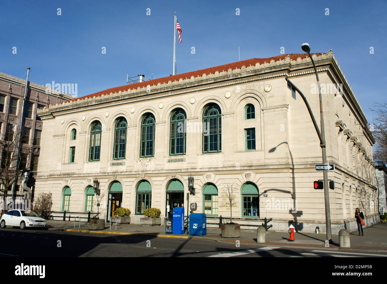 Federal Building and Post Office in downtown Bellingham, Washington ...