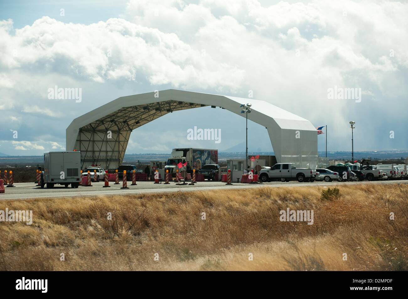 Jan. 28, 2013 - Sierra Vista, Arizona, U.S - A fixed U.S. Border Patrol ...
