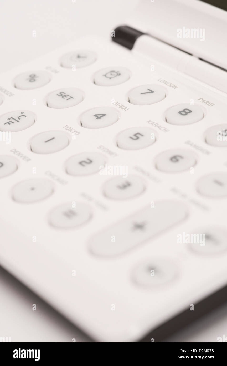 Close-up of the keypad of a calculator Stock Photo - Alamy