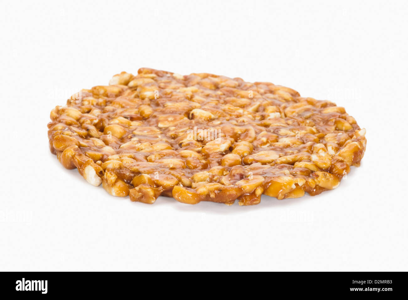 Close-up of chikki a traditional Indian sweet made of peanuts and ...
