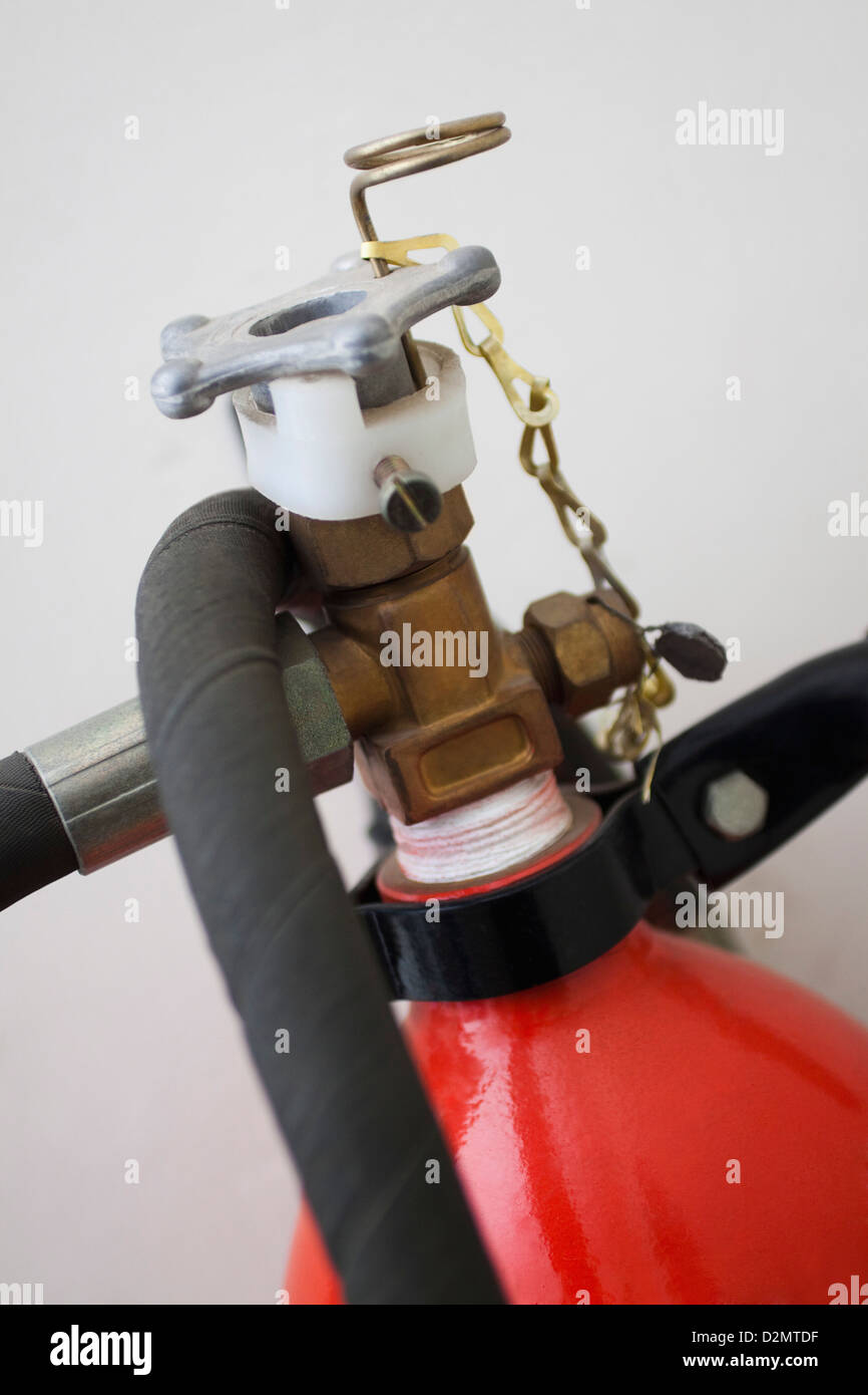 Close-up of a fire extinguisher Stock Photo - Alamy