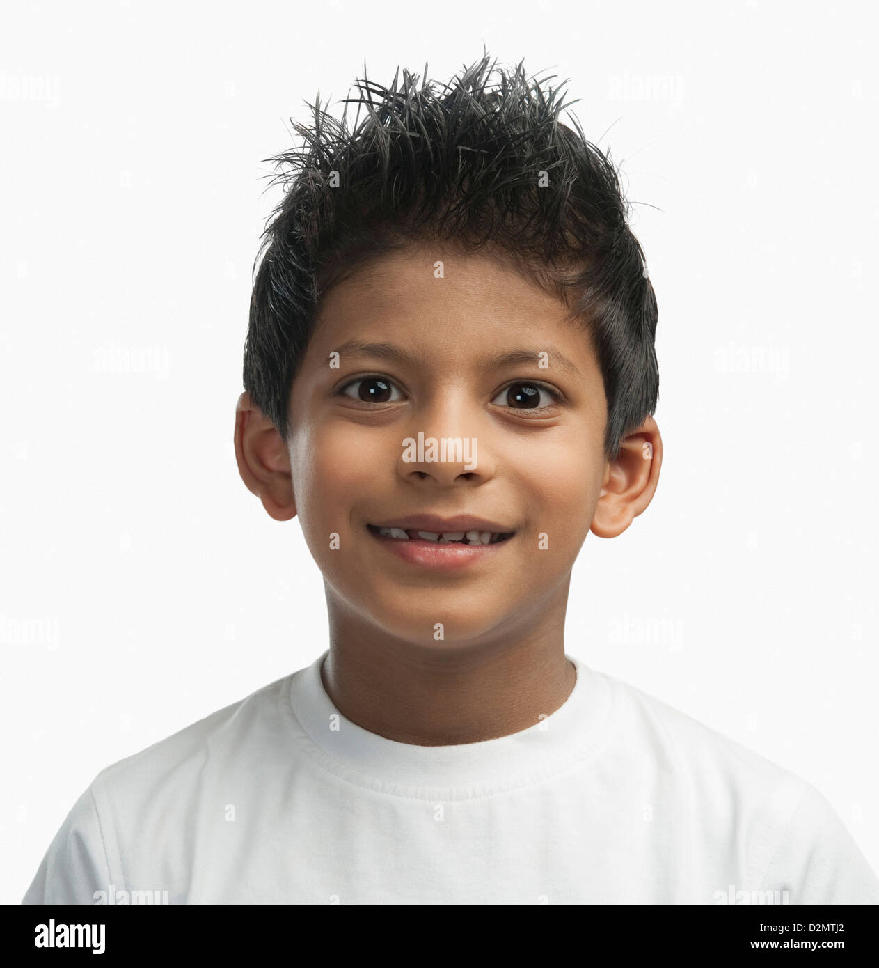 Portrait of a boy smiling Stock Photo - Alamy