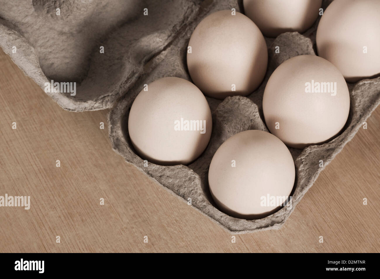 Close-up of a carton of eggs Stock Photo - Alamy