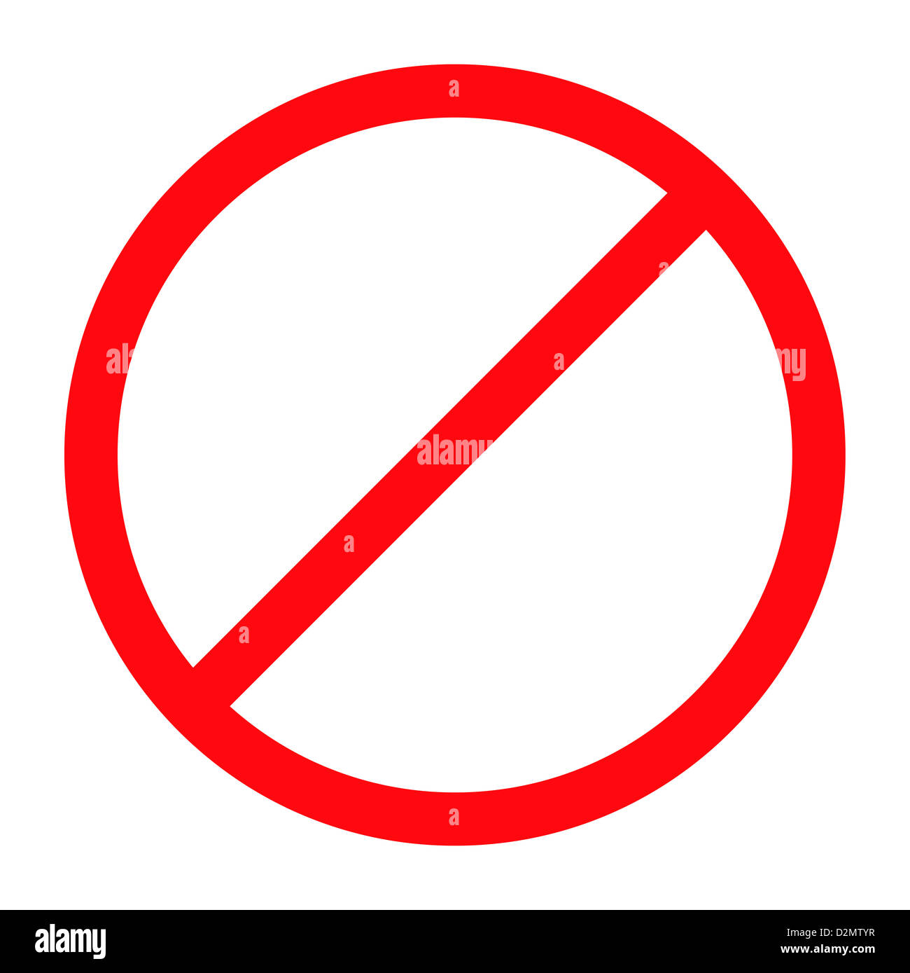 Forbidden sign isolated. Vector EPS8 Stock Photo - Alamy